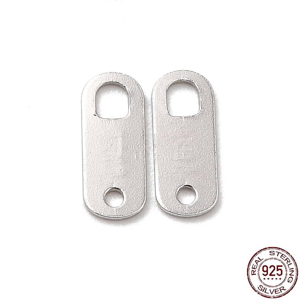 Wholesale Rhodium Plated 925 Sterling Silver Links - Jewelryandfindings.com