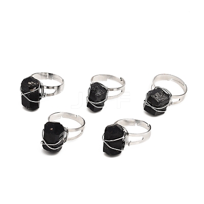 Wholesale Adjustable Wire Wrapped Natural Gemstone Finger Rings ...