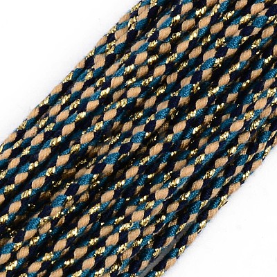 Wholesale Tri-color Polyester Braided Cords - Jewelryandfindings.com